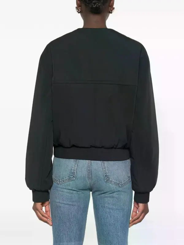 Khaite Ribbed-trim Collarless Jacket