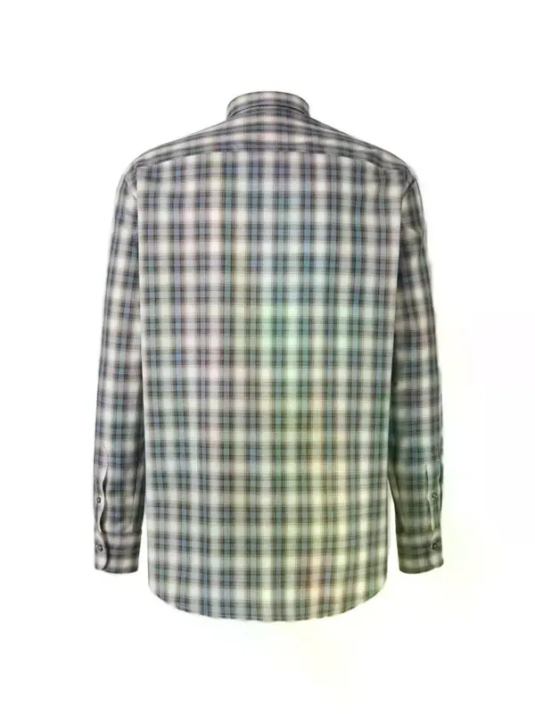 Brioni Check-print Button-down Shirt