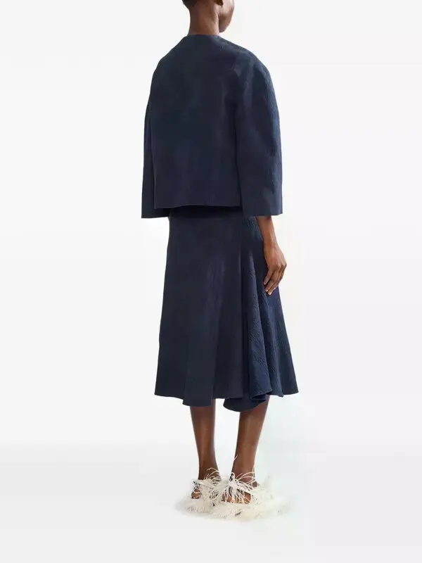 Erdem Flower Jacquard Cropped Jacket