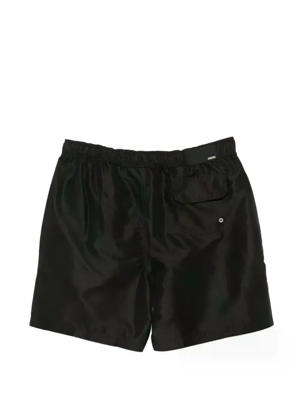 Amiri Logo Patch Swim Shorts - Black