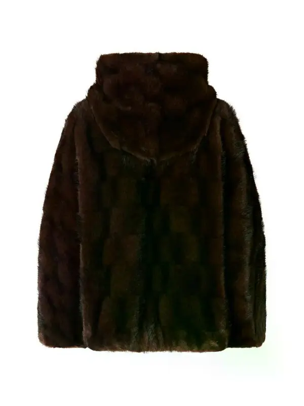 Pinko Faux-fur Hooded Coat