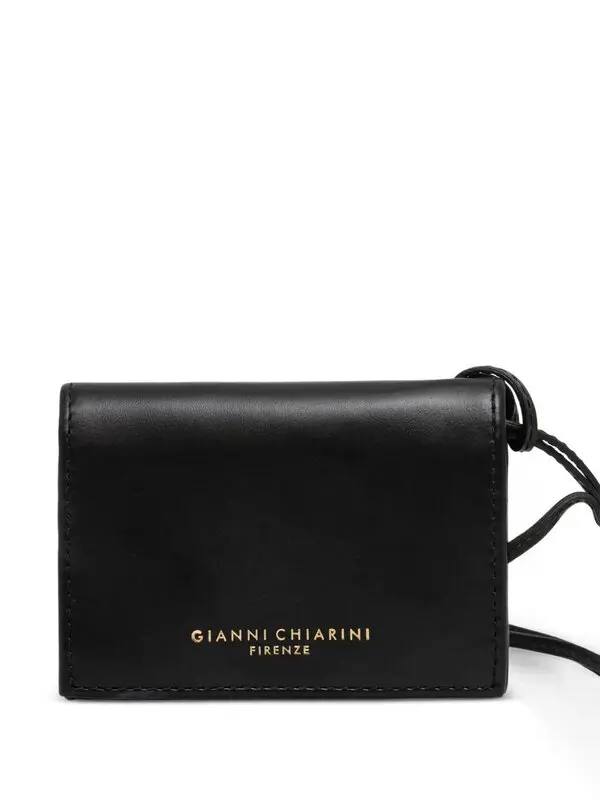 GIANNI CHIARINI Logo-print Wallet - Black