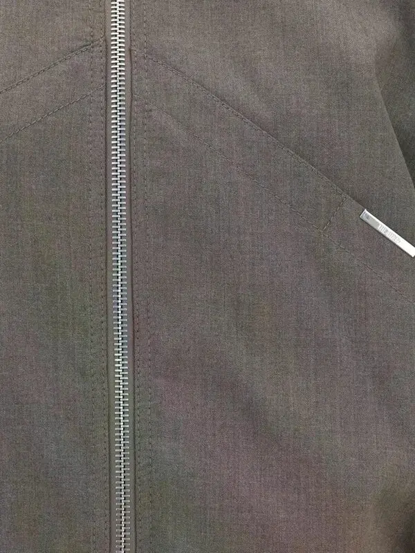 Attico High-neck Zip-up Bomber Jacket