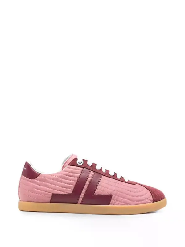 LANVIN Quilted Logo Sneakers - Pink