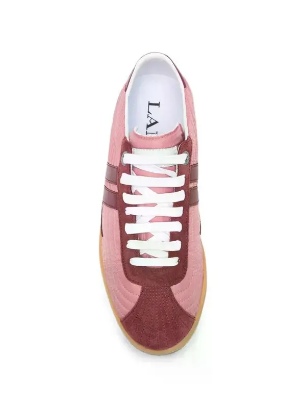 LANVIN Quilted Logo Sneakers - Pink