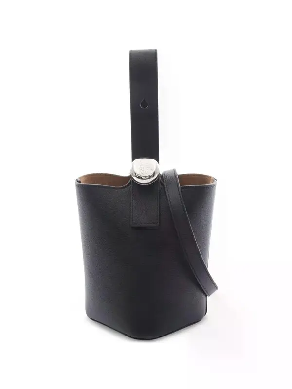 Loewe Mini Pebble 2-way Bucket Bag - Black