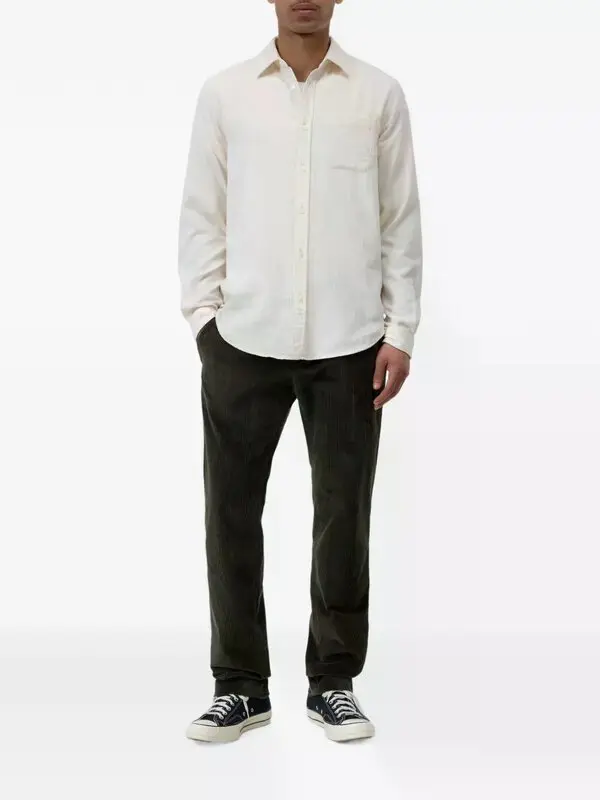 Closed Patch-pocket Cotton Shirt