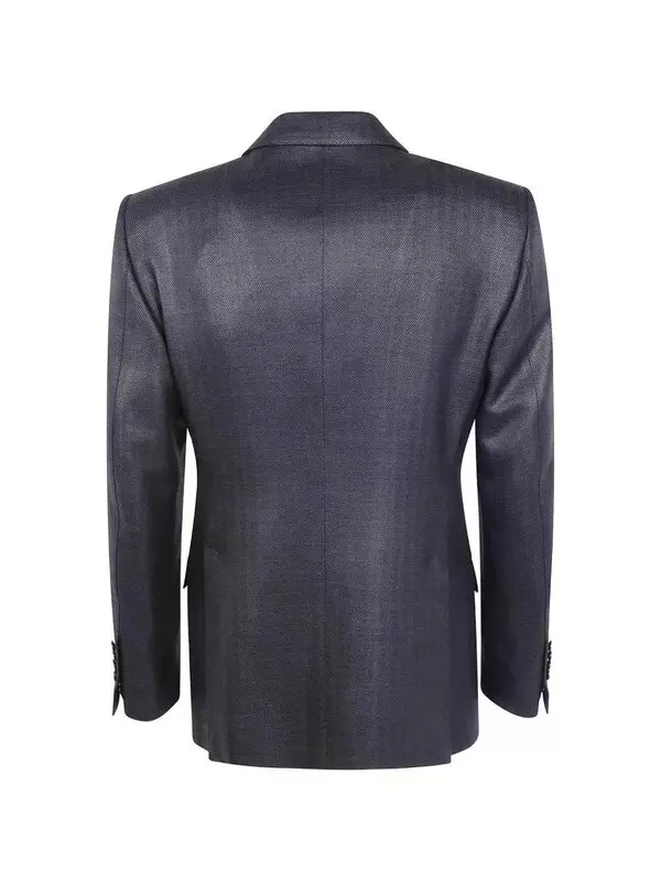 TOM FORD Herringbone-pattern Wool Blazer