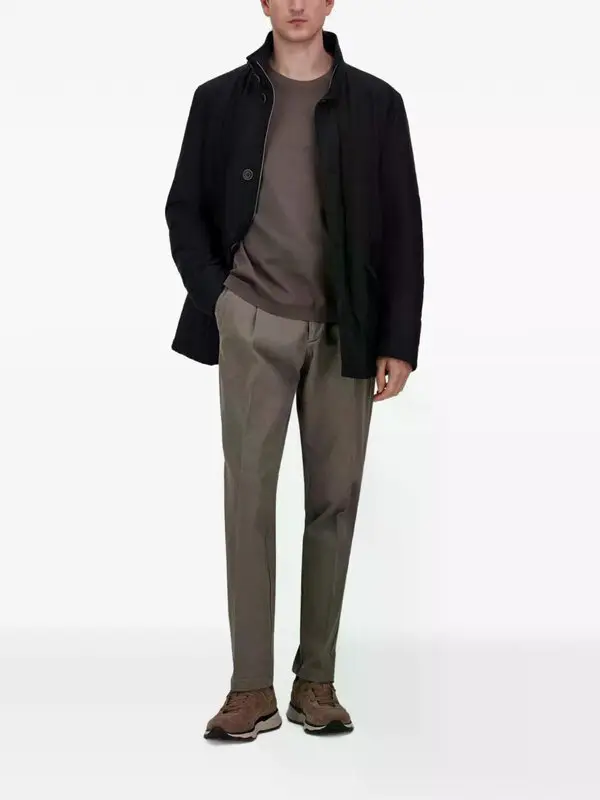 Herno Button-fastening High-neck Coat