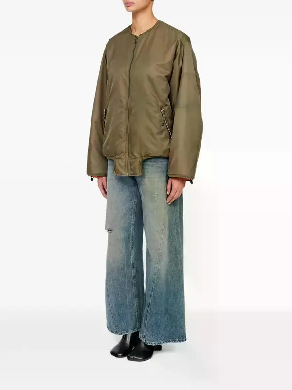 MAISON MARGIELA Zip-up Bomber Jacket With Contrast Lining