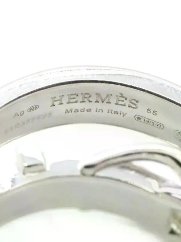 Hermès Sterling Buckle Detail Ring