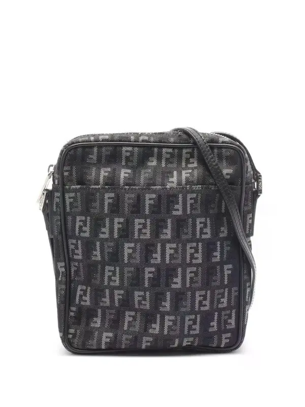 Fendi Zucchino Crossbody Bag - Black
