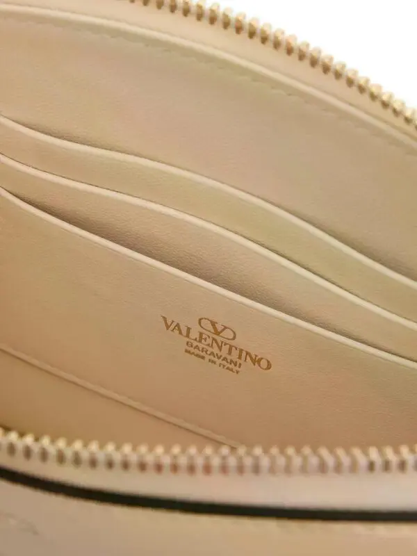 Valentino Garavani Vlogo Walk Pouch In Calfskin - Neutrals