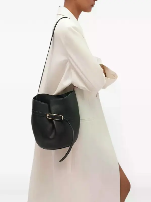 LIFFNER Medium Belted Bucket Shoulder Bag - Black