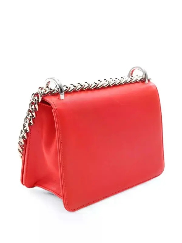 Dior Leather Diorama Chain Shoulder Bag - Red