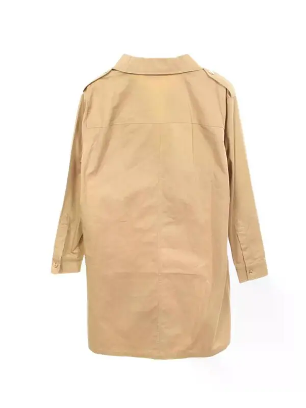 Celine Beige Lace-up Safari Mini Dress - Neutrals