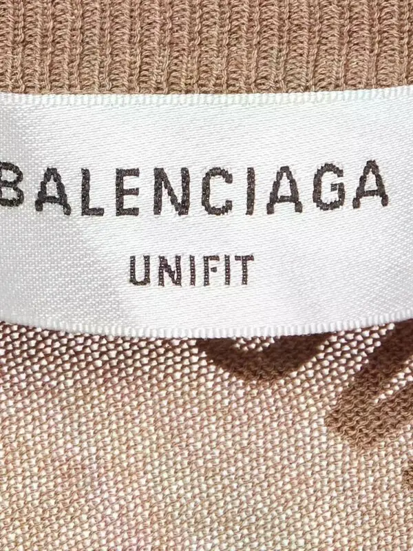 Balenciaga Logo-print V-neck Cardigan