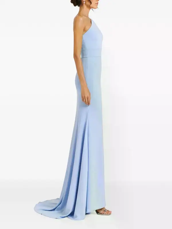 Solace London Seraphina One-shoulder Maxi Dress - Blue
