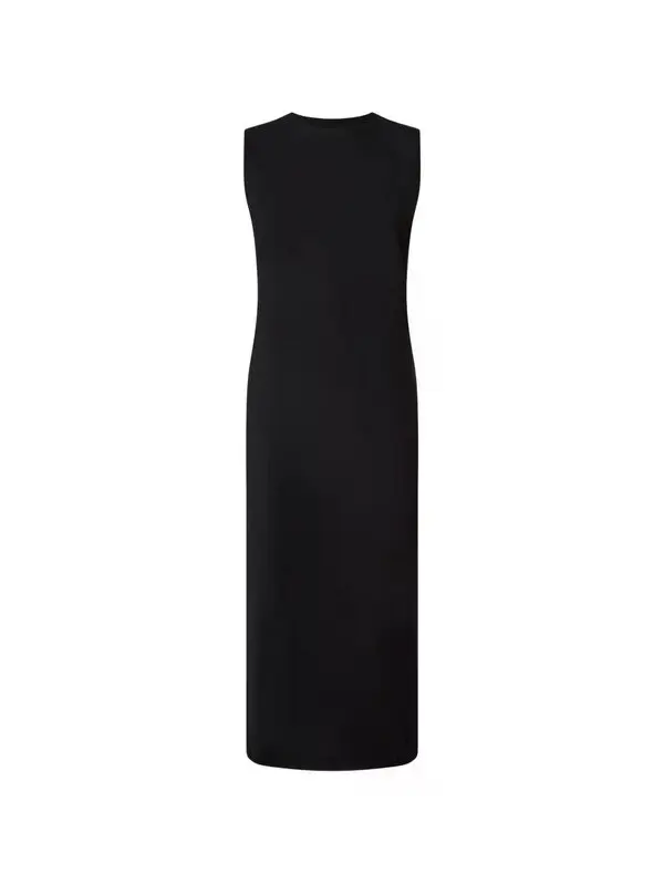 Pinko Lace-up Eyelet Detail Maxi Dress - Black