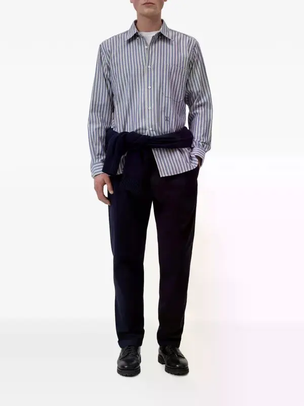 Closed Striped Cotton Shirt - Blue