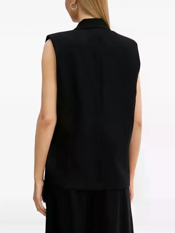 VICOLO Single-breasted Waistcoat - Black