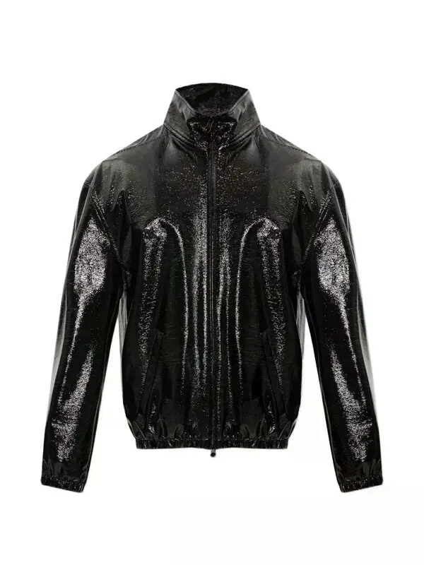 COURREGES Stand-up Collar Vinyl Jacket