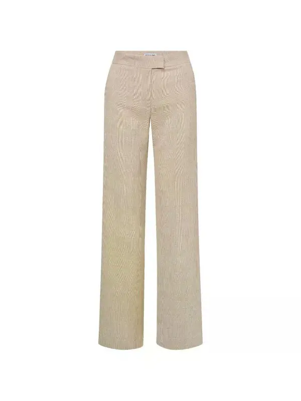 Veronica Beard Broderick Check-pattern Straight Leg Trousers
