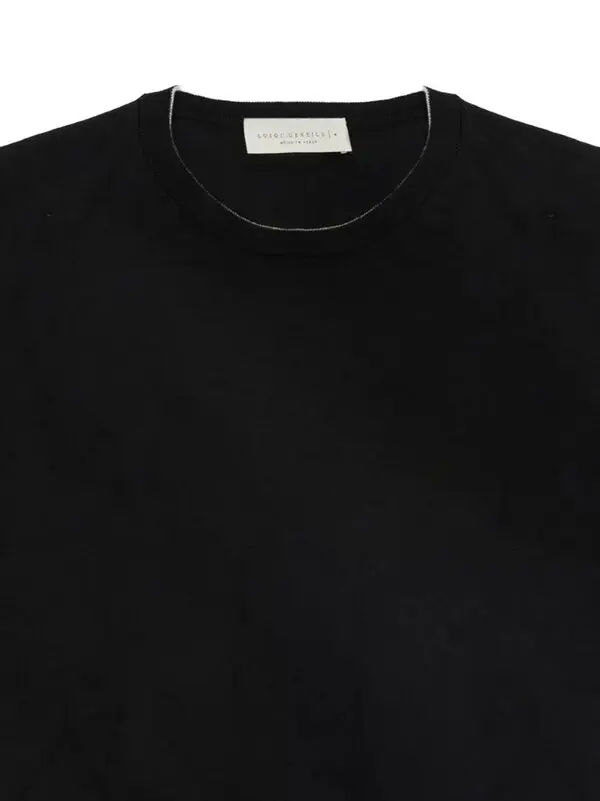 LUIGI GENTILE Short-sleeve Crew-neck T-shirt - Black