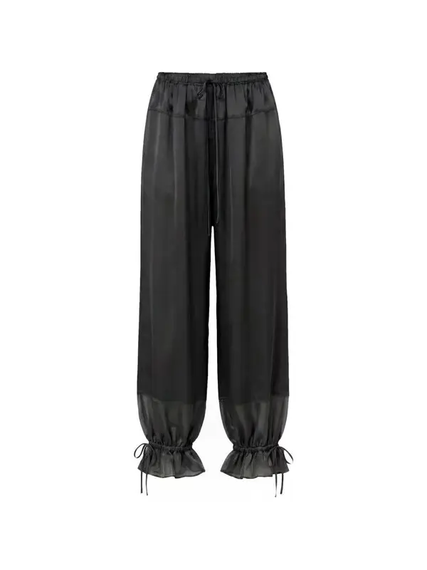Ulla Johnson Camile Silk Trousers - Black