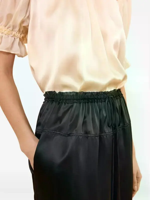 Ulla Johnson Camile Silk Trousers - Black