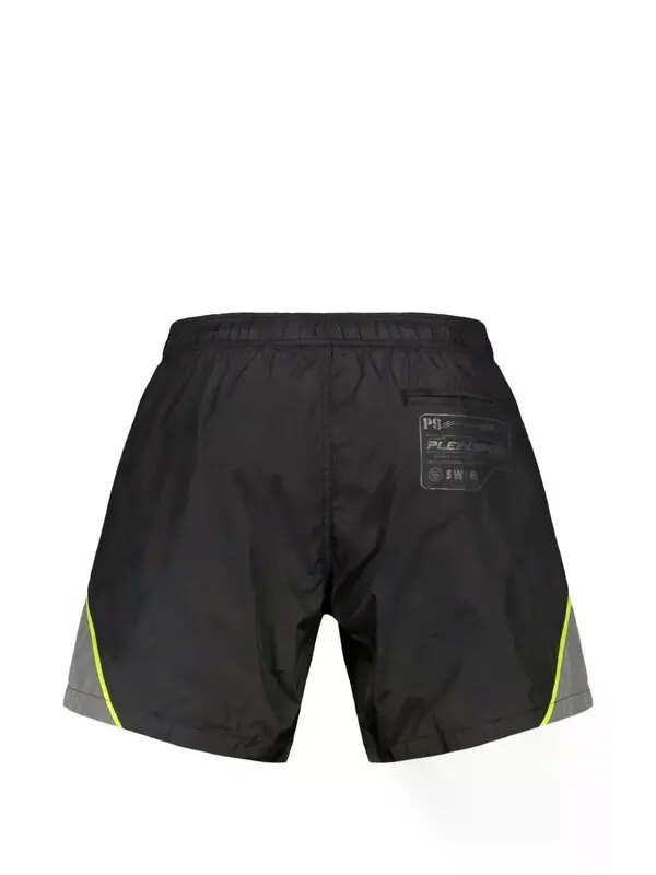PLEIN SPORT Contrast Insert Drawstring Swim Shorts