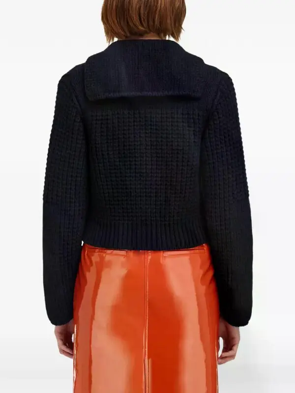 FERRAGAMO Cardigan With Gancini Buttons - Blue