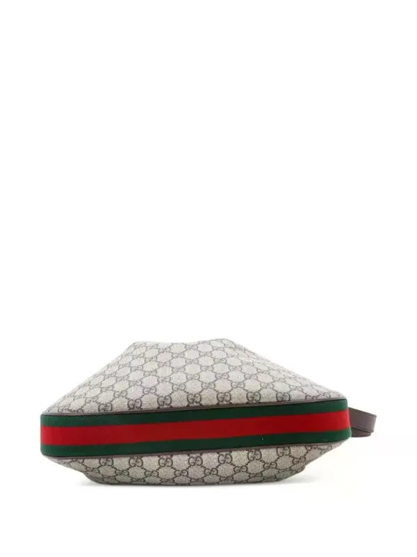Gucci Attache Shoulder Bag Gg Coated Canvas Medium Hobo Bag