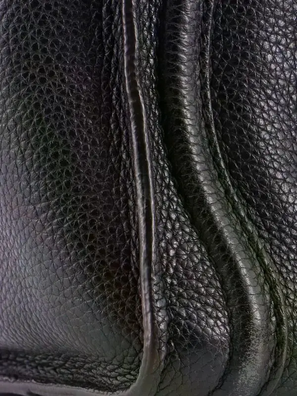 Celine Grainy Leather Luggage Nano Crossbody Bag - Black