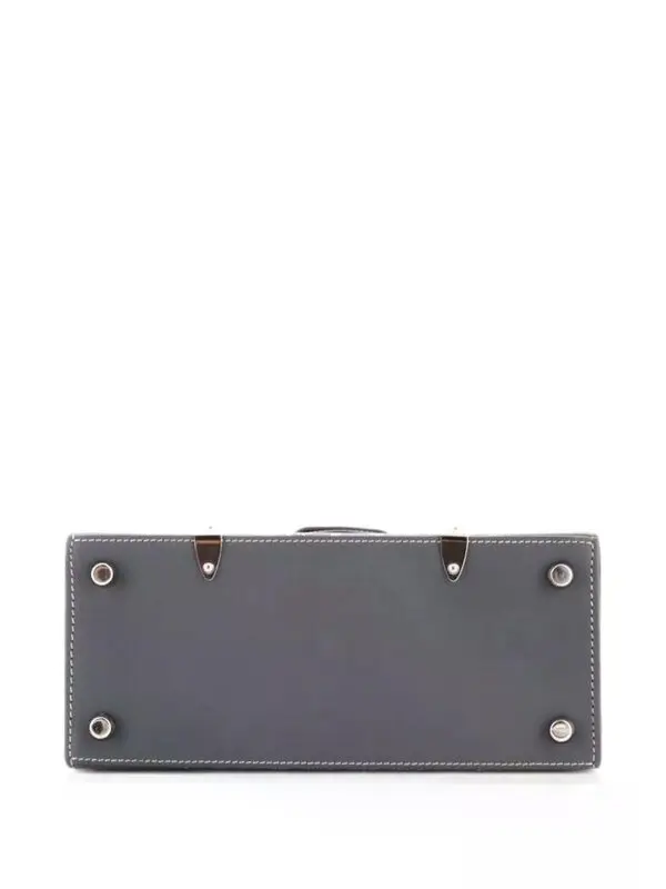 Goyard Structured Saigon Top Handle Bag Coated Canvas Mini Satchel - Grey