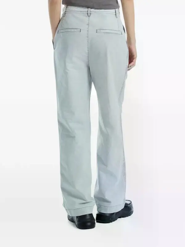 LOW CLASSIC Drawstring Washed-cotton Trousers
