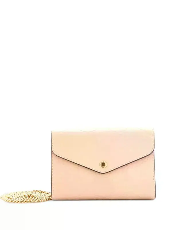 Gucci Envelope Wallet On Chain Guccissima Leather Shoulder Bag - Neutrals