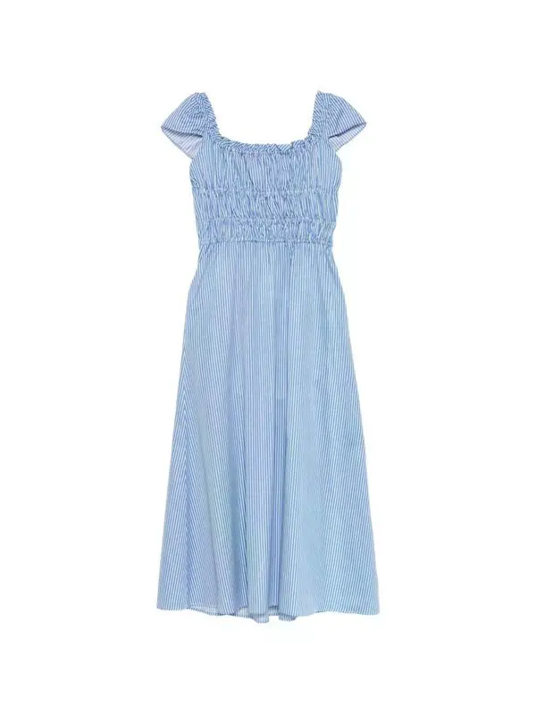 Altuzarra Striped Smocked Dress - Blue