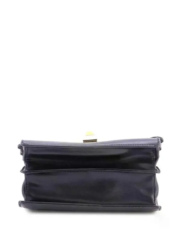 Fendi Kan I Bag Studded Leather Shoulder Bag - Black