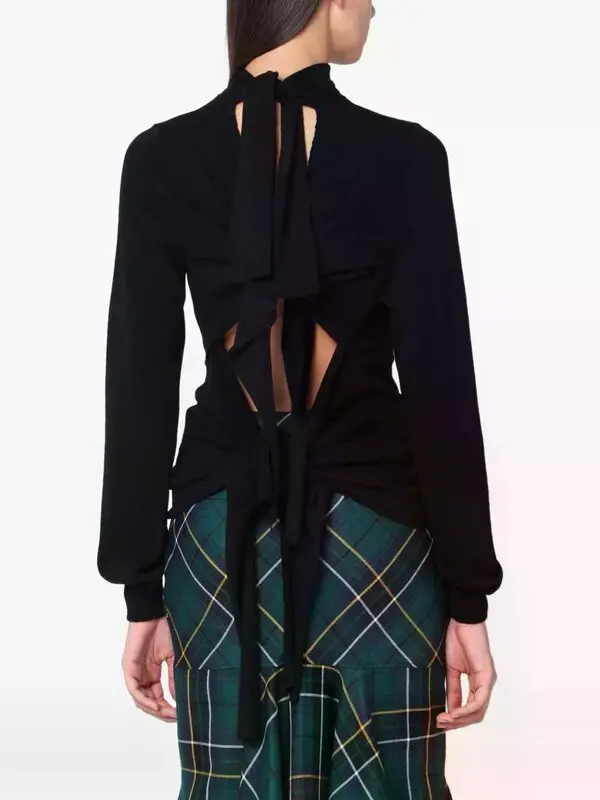 Moschino Tie-back Roll-neck Sweater
