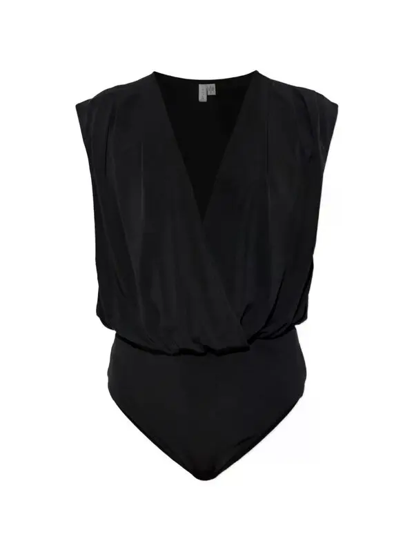 GESTUZ Gznadie Wrap-style Bodysuit - Black