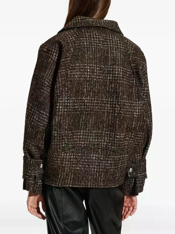 IRO PARIS Checked Belted Jacket