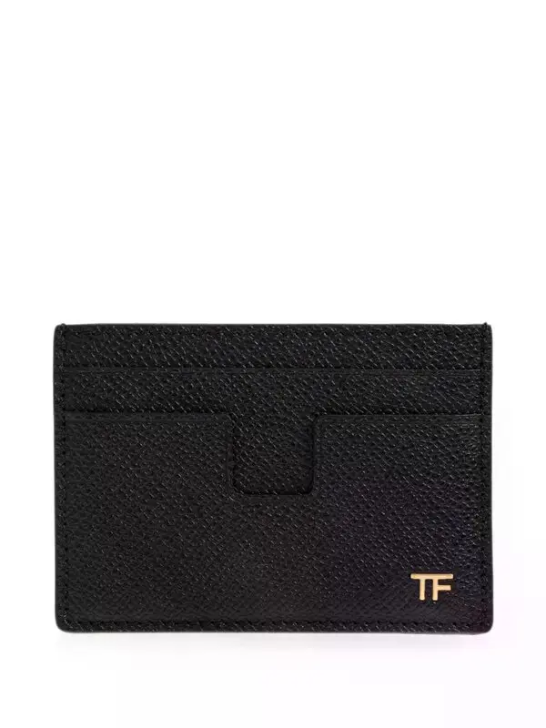 TOM FORD Leather Card Holder - Black