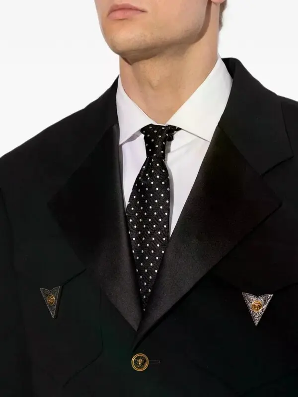 TOM FORD Polka Dot Silk Neck Tie - Black