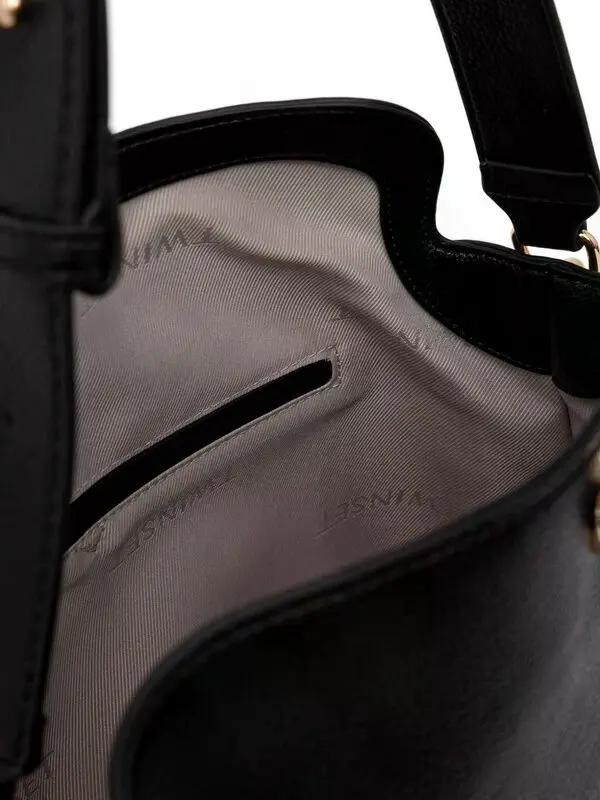 TWINSET Pebbled-texture Shoulder Bag