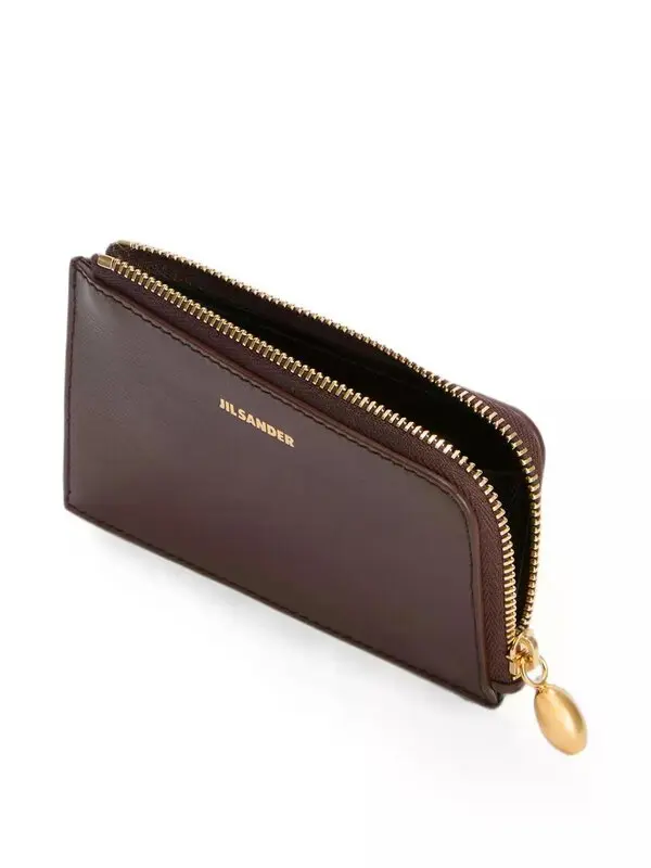JIL SANDER Goji Coin Purse Small - Brown