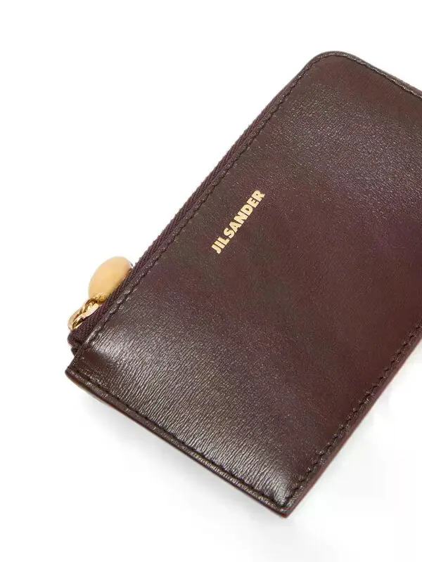 JIL SANDER Goji Coin Purse Small - Brown
