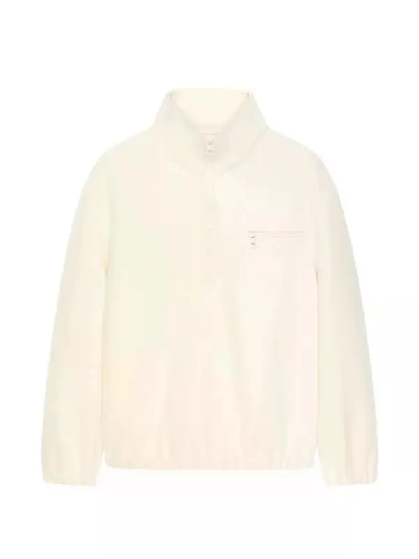 COURREGES Quarter-zip Fleece Sweater