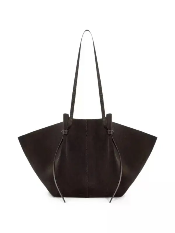 Yuzefi Mochi Pleated Shoulder Bag - Brown