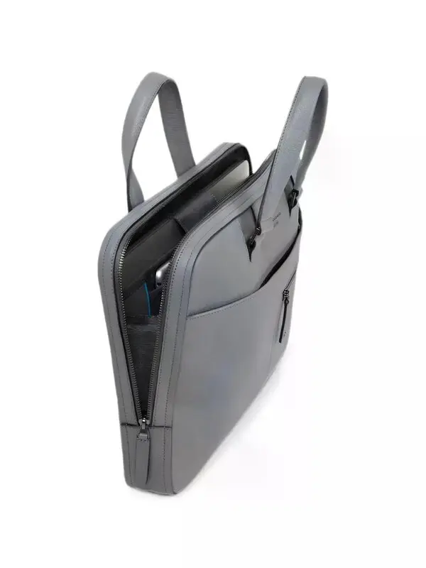 PIQUADRO David Leather Laptop Bag